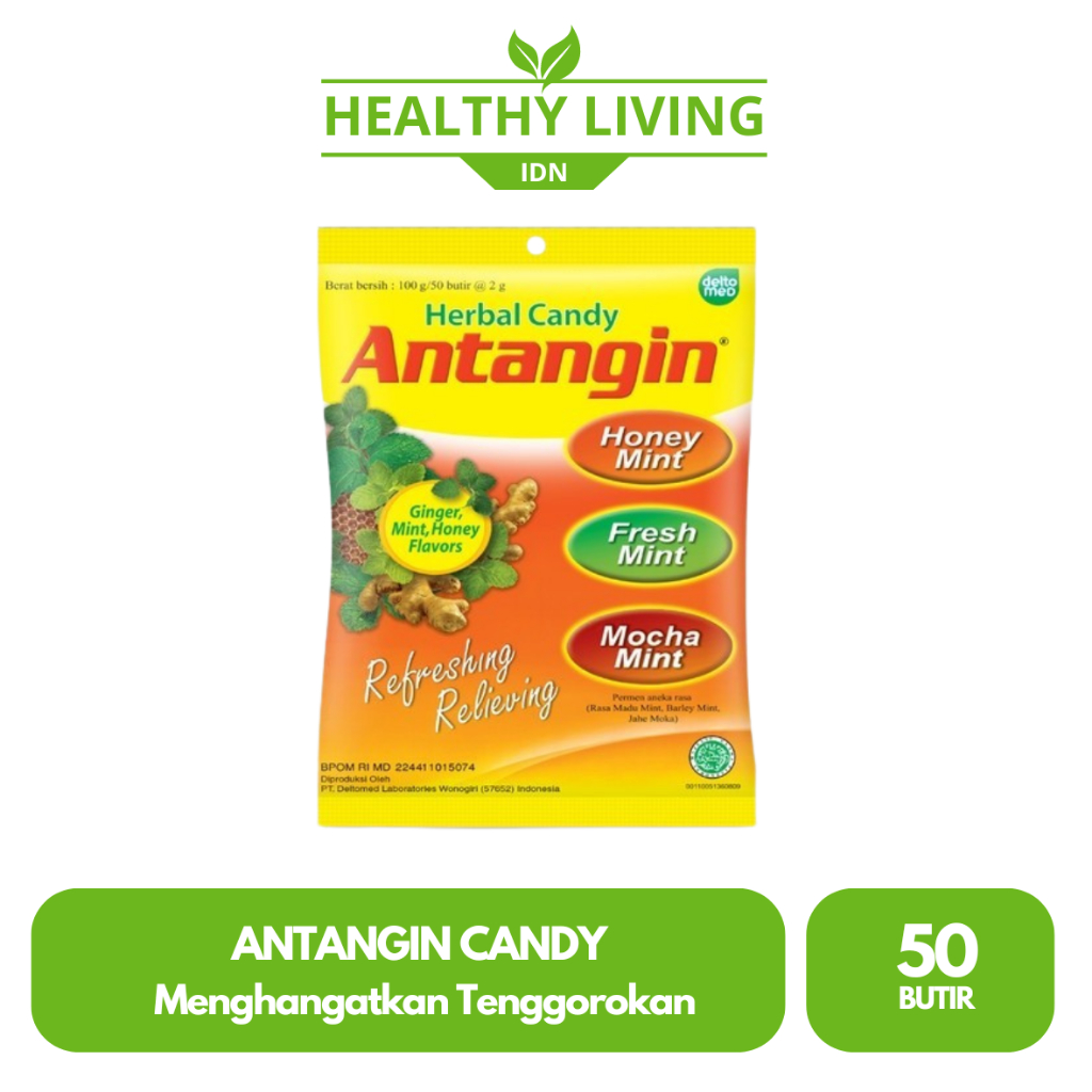 Jual Antangin Permen Candy Rasa Honey Barley Mocca Mint Bag isi 50 ...