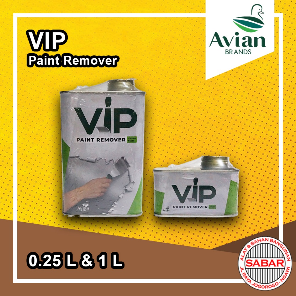 Jual VIP Paint Remover / cat penglupas pada permukaan besi 0,25 liter ...