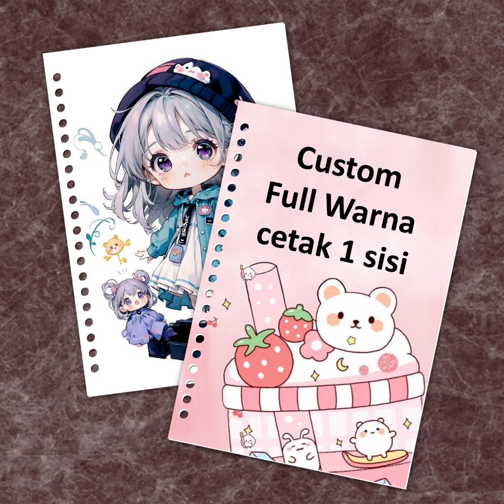 Jual Custom Loose Leaf binder A5 isi 20 lembar | Shopee Indonesia