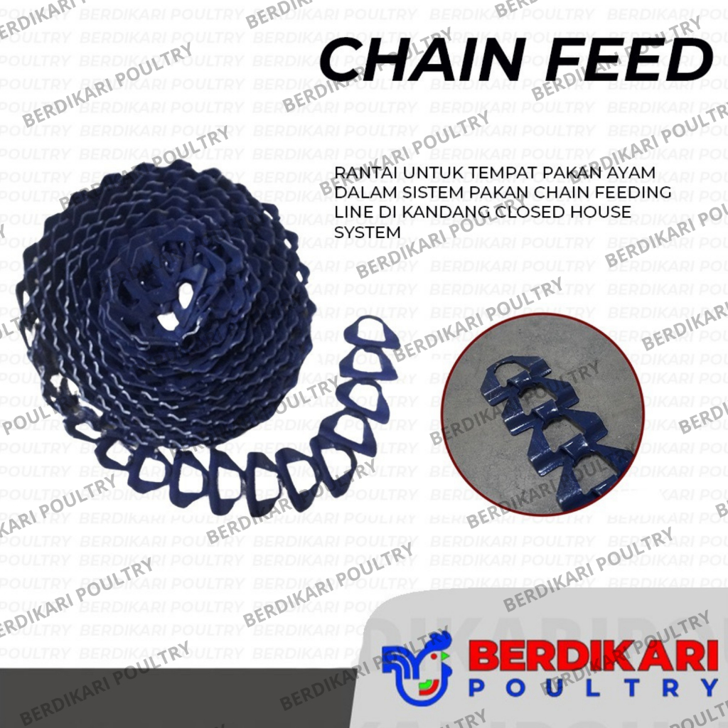 Jual Chain Feed - Rantai/Rante Penarik Pakan/Makanan Ayam- Alat Ternak ...