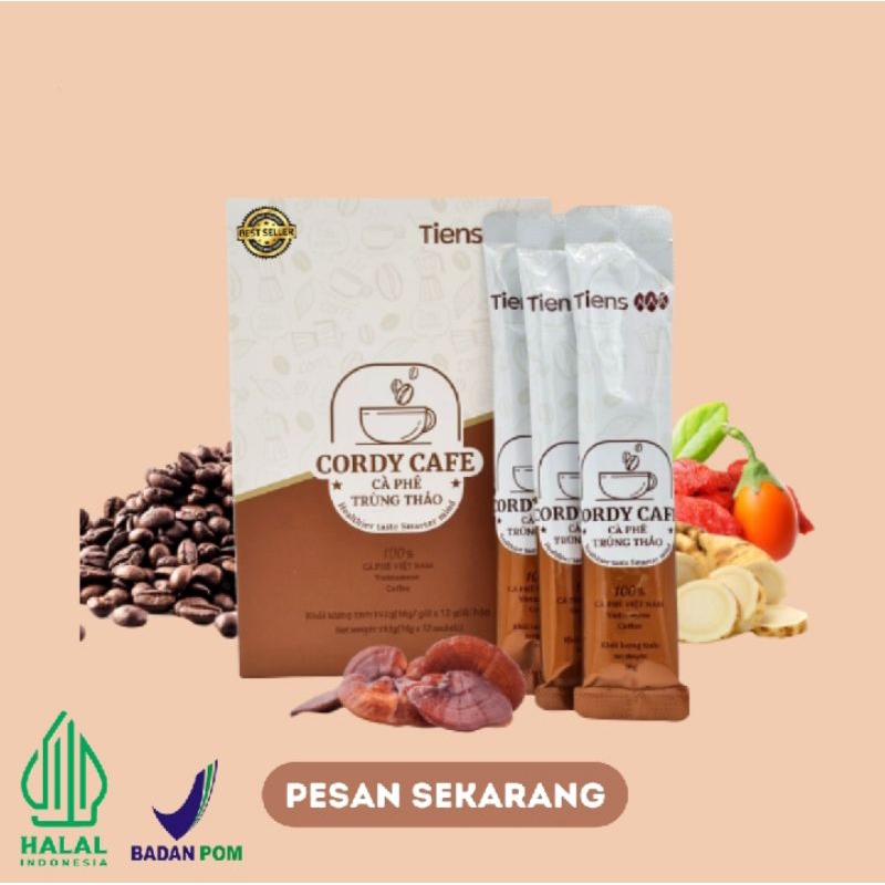 Jual (PROMO) Cordy Cafe Tiens Kopi kuat dan Penambah Stamina Pria Kuat ...
