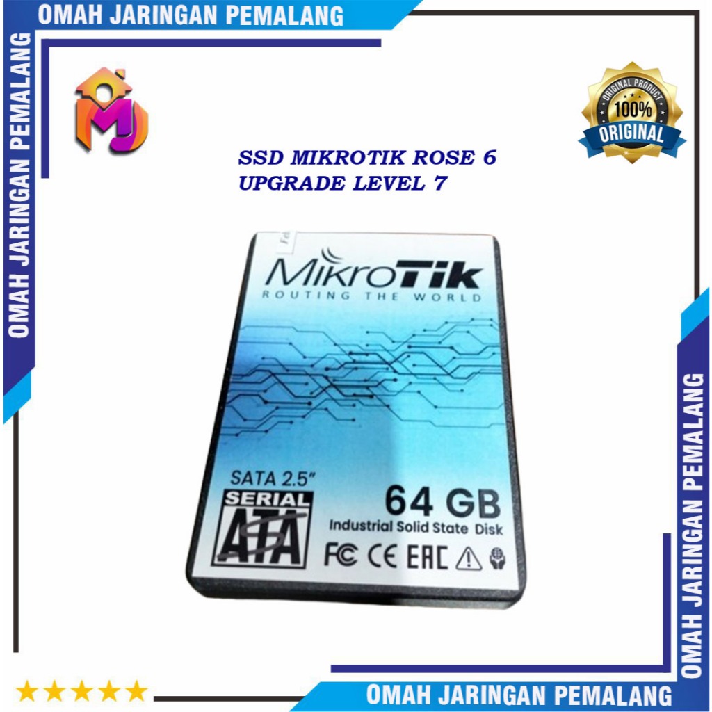 Jual (NEW) SSD Mikrotik Level 6 Versi 7.xx 64Gb/Lisensi Mikrotik ...