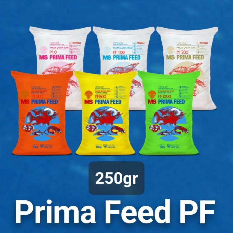 Jual 250 Gr Prima Feed PF500 Repack Pelet Ikan Hias Pakan Makanan Benih ...