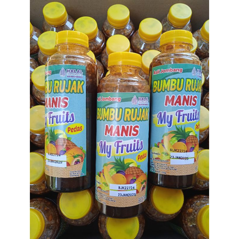 Jual Paket 1kg isi 3 botol sambel rujak buah 335 g | Shopee Indonesia
