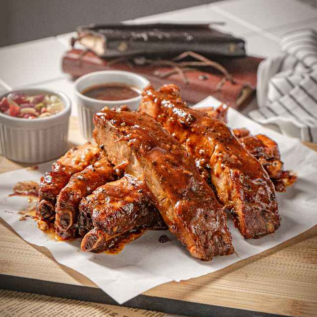 Jual CRACKLING BBQ Pork Ribs 4 Tulang 8 Tulang Iga Panggang Spare Ribs ...