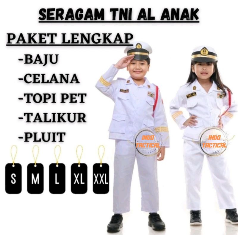 Jual Seragam TNI AL anak, Grosir Seragam anak, setelan karnaval ...