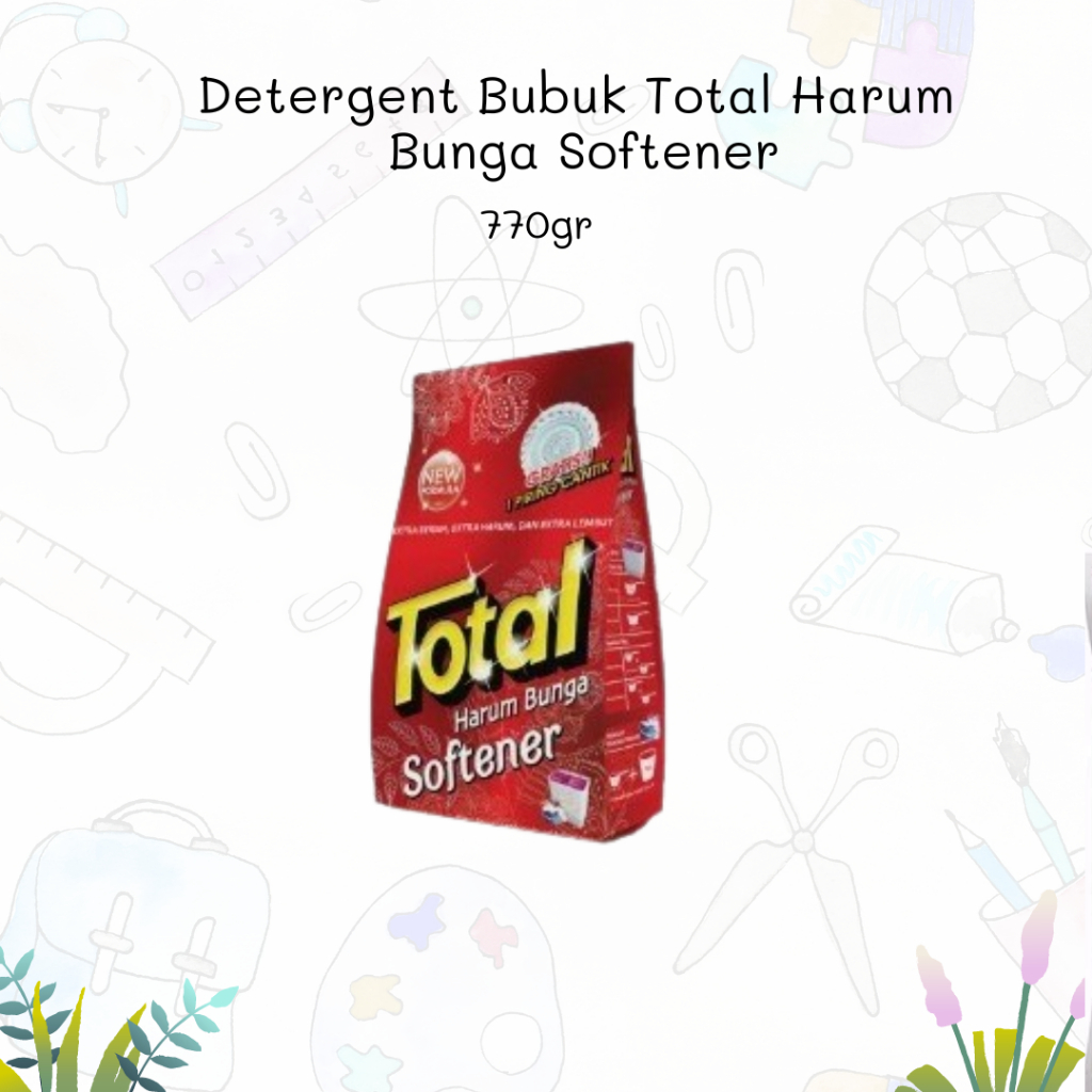 Jual Detergent Bubuk Total Harum Bunga Softener 770gr ( 1Pcs ) | Shopee ...