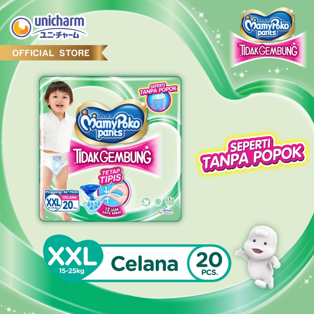 Jual MamyPoko Pants X-tra Kering Slim XXL 20 / Mamypoko Xtra Slim Tidak Gembung XXL / Mamypoko ...