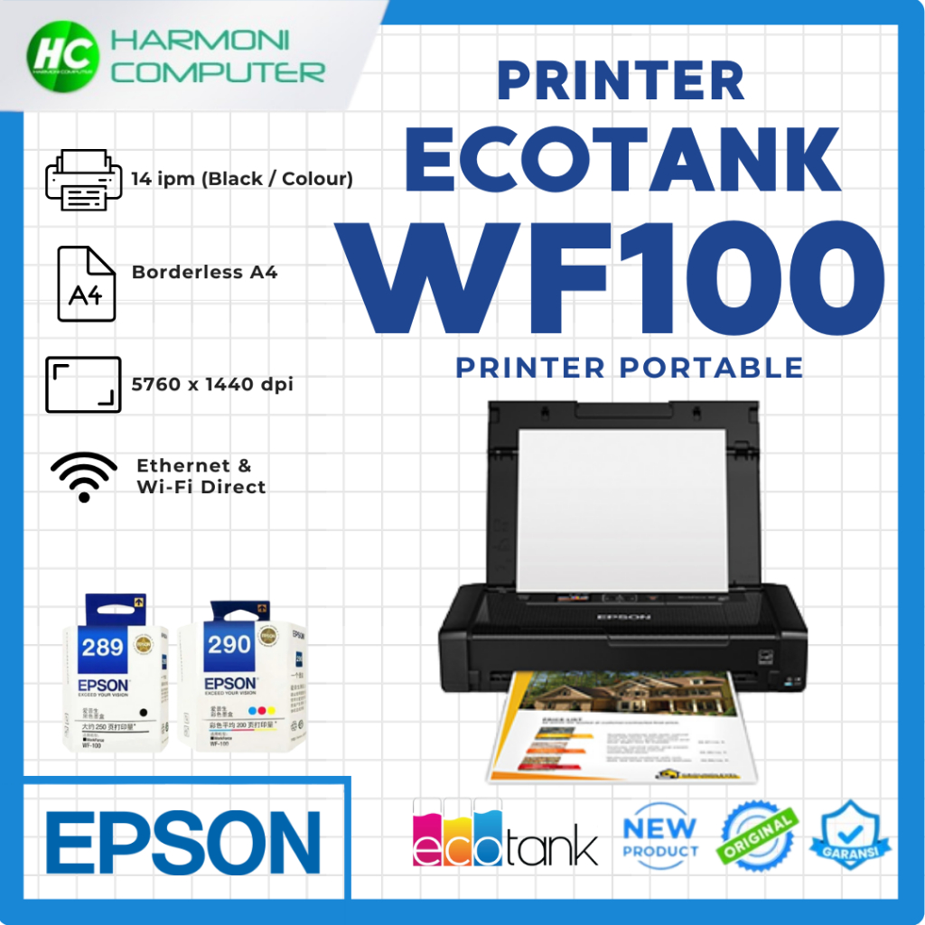 Jual PRINTER EPSON PORTABLE WF100 | Shopee Indonesia