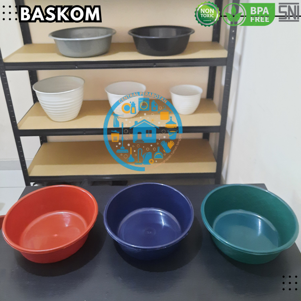 Jual Baskom Plastik UK 12 | Baskom Warna Warni Serbaguna | Baskom ...