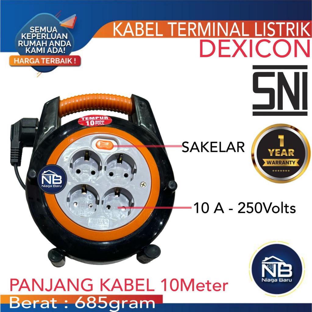 Jual ROLL KABEL TERMINAL COLOKAN LISTRIK 4 LUBANG 10 METER | Shopee ...