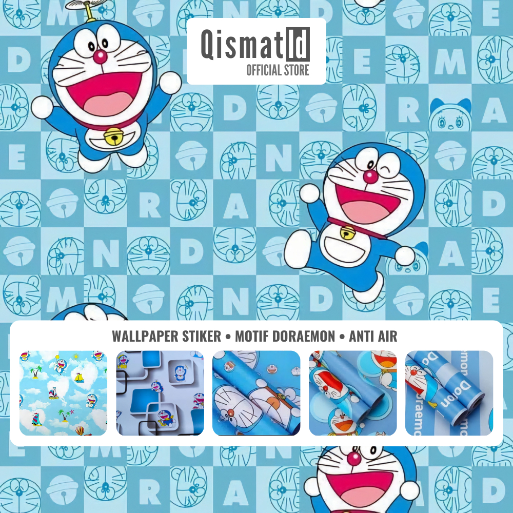 Jual [9 Motif] Wallpaper Sticker Dinding Motif Doraemon & Kartun 8m x ...