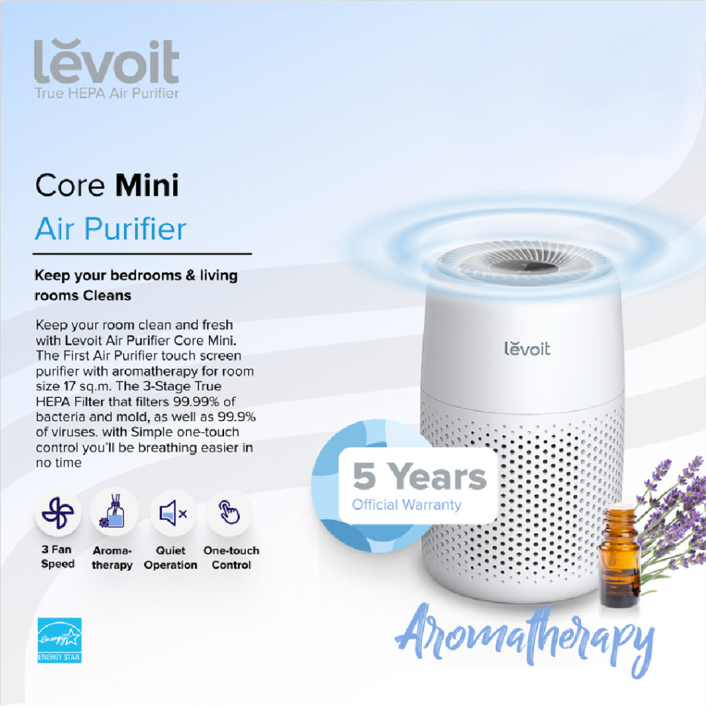 Jual Levoit Core Mini Desktop Air Purifier with Fragrance Aroma ...