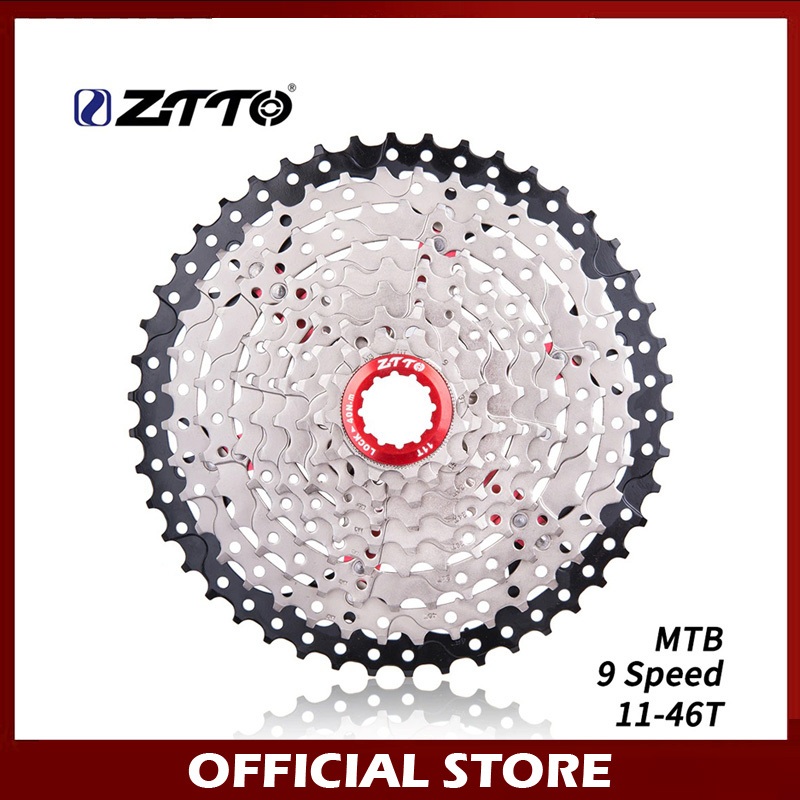 Jual ZTTO Sprocket 9 Speed 11-46T Silver Gear Cassette Sepeda MTB ...