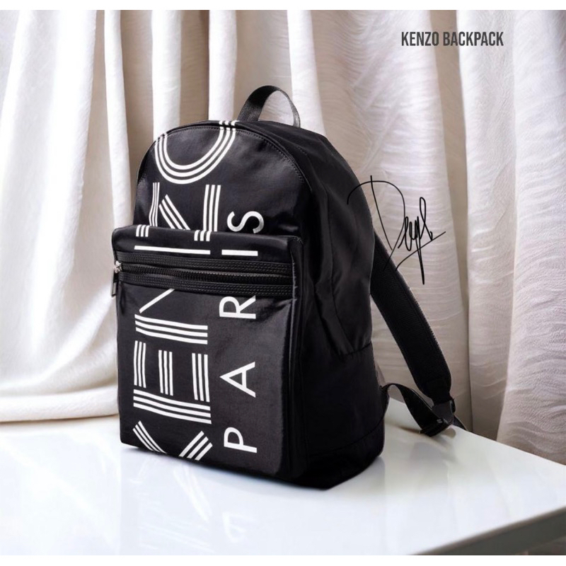 Jual Kenzo Backpack Black Tas Ransel Kenzo Original jastip | Shopee ...