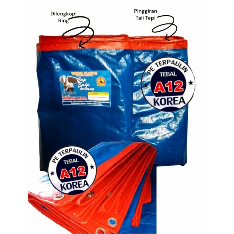 Jual Terpal A12 Ukuran 3x4 4x6 6x8 Terpal Super Tebal | Shopee Indonesia