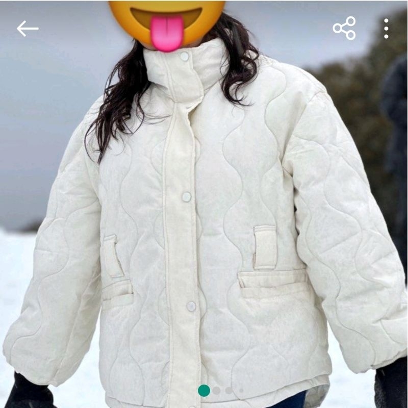 Jual Jacket puffer putih | Shopee Indonesia
