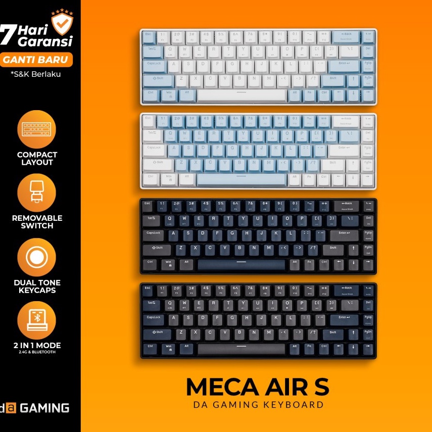 Jual Keyboard Digital Alliance MECA Air S WirelessBluetooh Keyboard DA ...