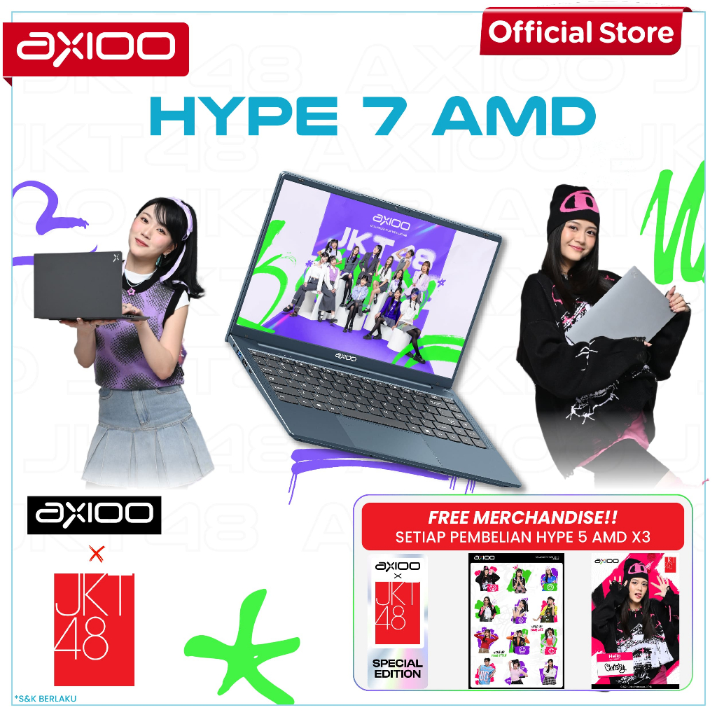 Jual Axioo MyBook Hype 7 AMD X7 Ryzen 7-5700U/8GB/512GB/FHD IPS | Shopee Indonesia