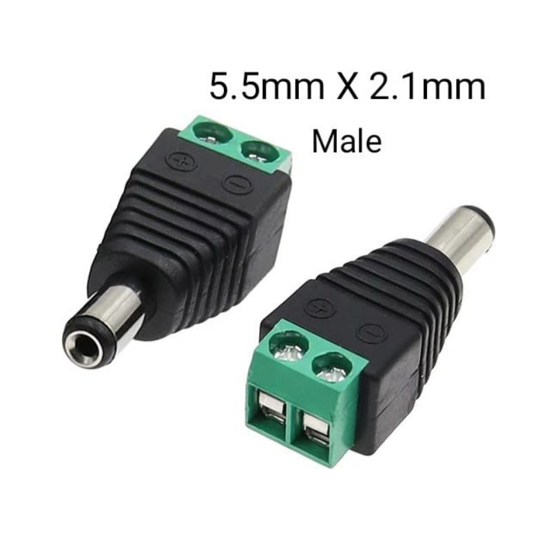 Jual Jack dc male konektor cctv power | Shopee Indonesia