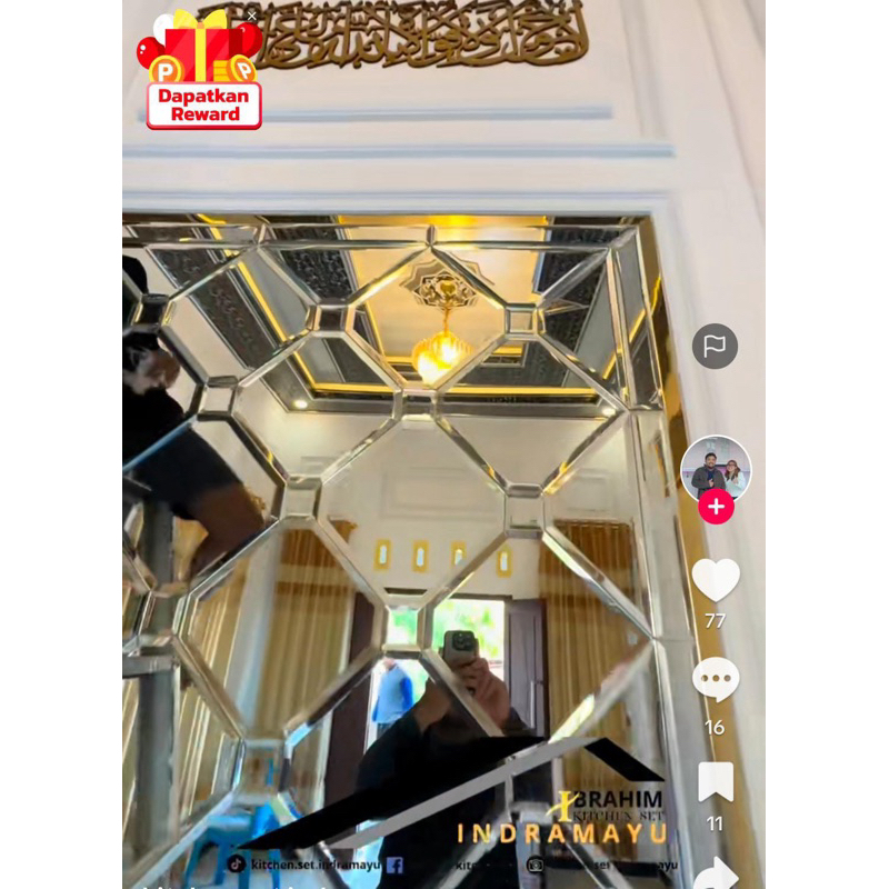 Jual kaca cermin bevel custom tebal 5mm ukuran T 200 X L 80 | Shopee ...