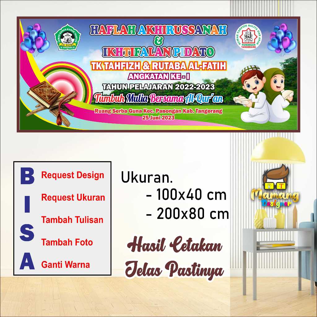 Jual Spanduk Banner MMT Acara Perpisahan Sekolah, Wisuda Sekolah Bagus ...