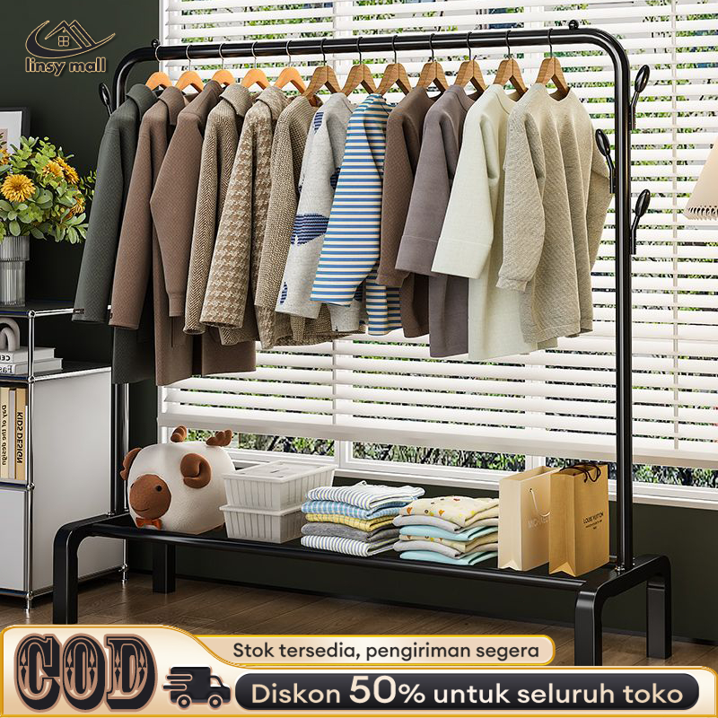 Jual Ready Stock!!! Stand Hanger Single Minimalis Desain Korea Stand ...