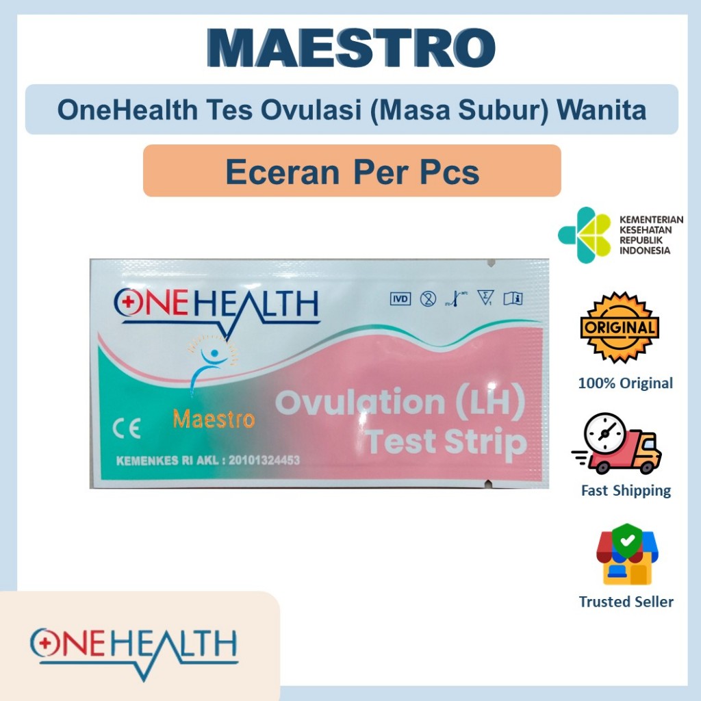 Jual Tes Ovulasi OneHealth Ovulation Test LH Ovutest Cek Kesuburan ...