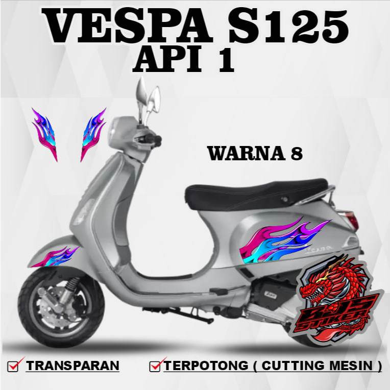 Jual Stiker Sticker Vespa s 125 Vespa matic api 4 - Stiker Sticker ...