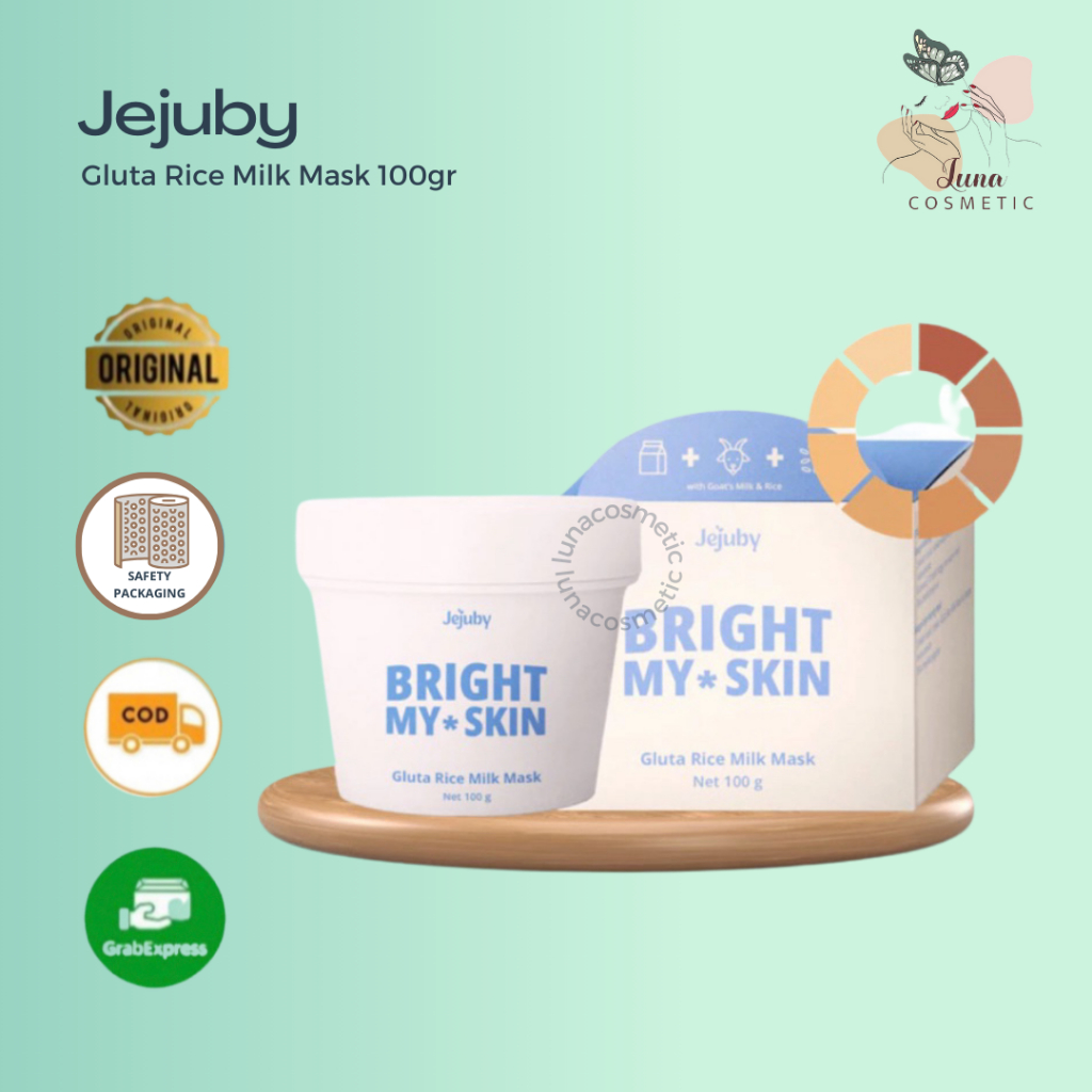 Jual Jejuby Gluta Rice Milk Mask 100gr | Shopee Indonesia