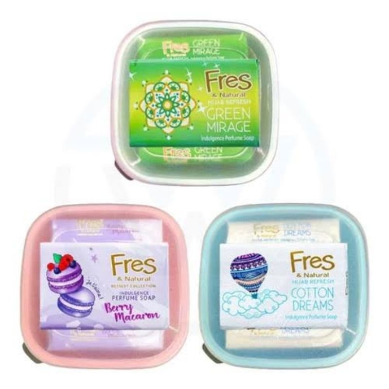 Jual Fres & Natural sabun batang isi 4pcs free kotak | Shopee Indonesia