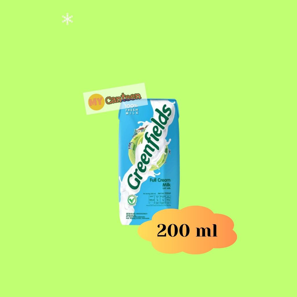 Jual Susu Greenfields UHT 200 ml | Shopee Indonesia