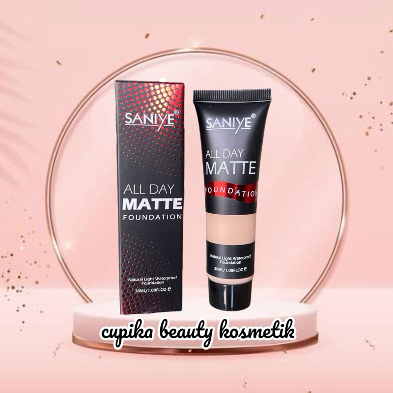 Jual ce,uz} [R1157] SANIYE all day matte foundation 30 ml natural light ...