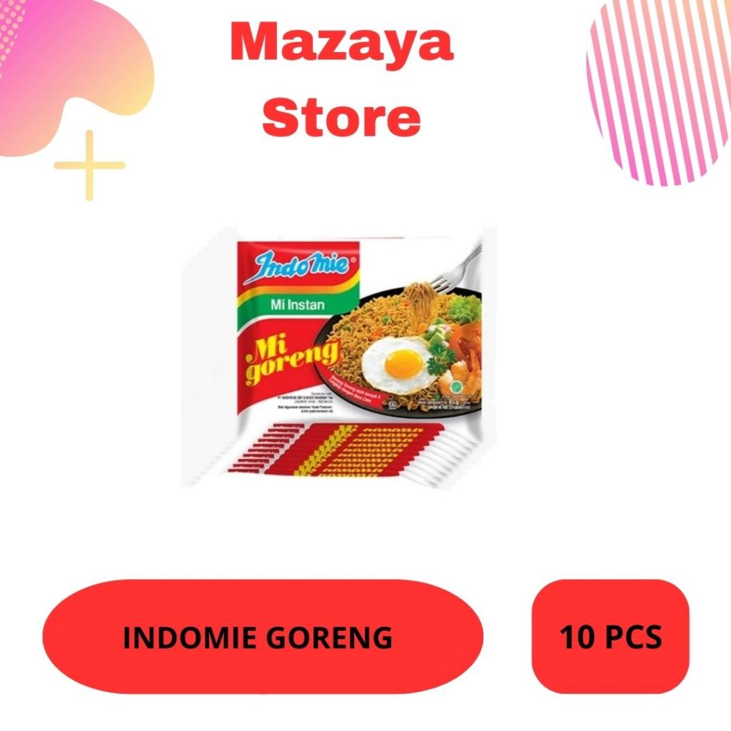 Jual *MAZAYA STORE* INDOMIE GORENG 10PCS || INDOMIE GORENG || MIE ...