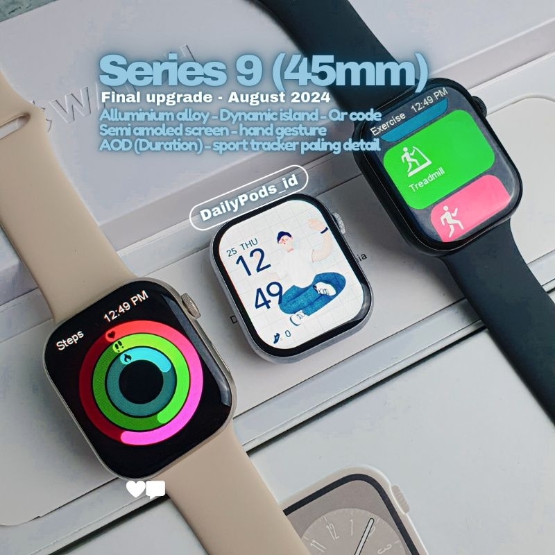 Jual Smartwatch Series 9 diameter 45mm hand gesture, dynamic island ...