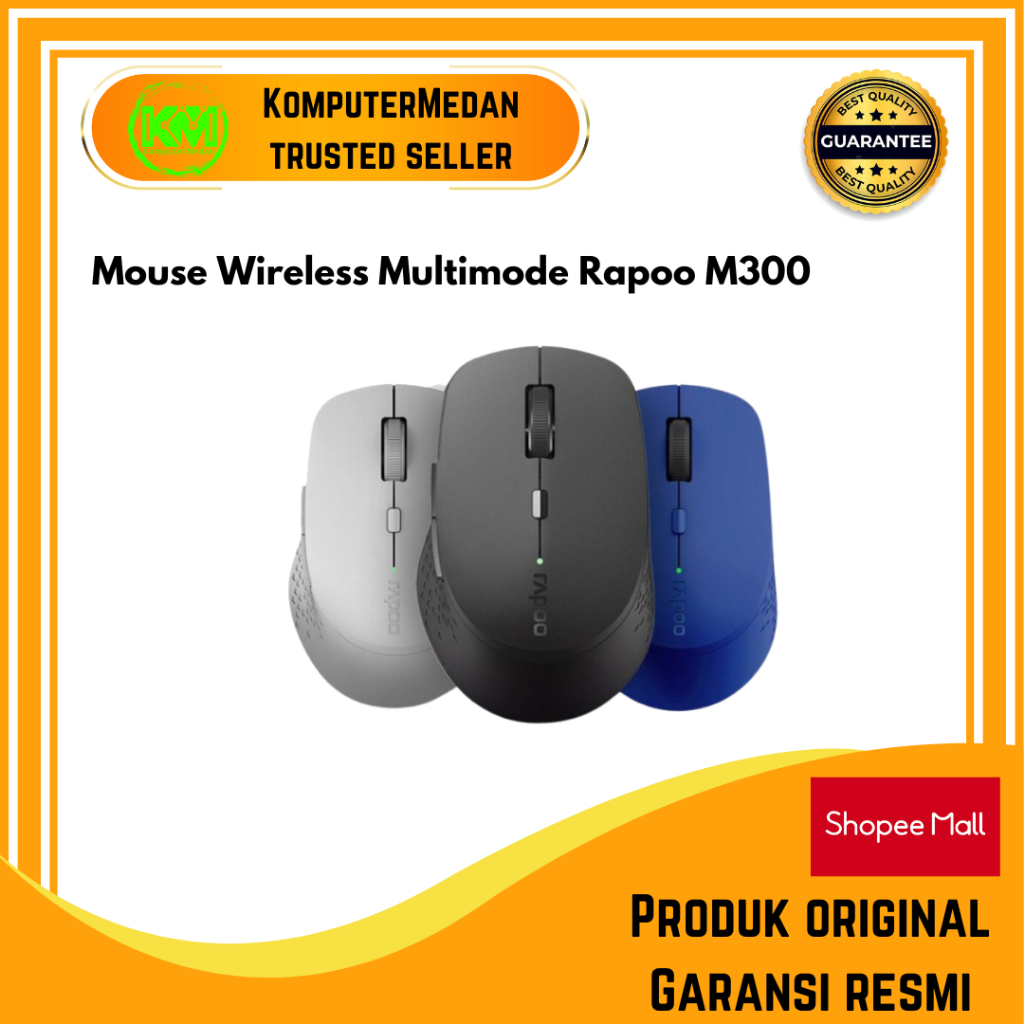 Jual Mouse Wireless Multimode Rapoo M300 Silent | Shopee Indonesia