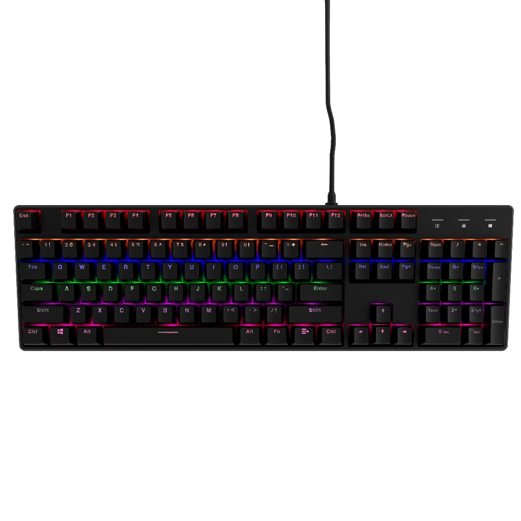Jual ADVAN Mechanical Keyboard MK02 gaming Keyboard 100% Layout 104 ...
