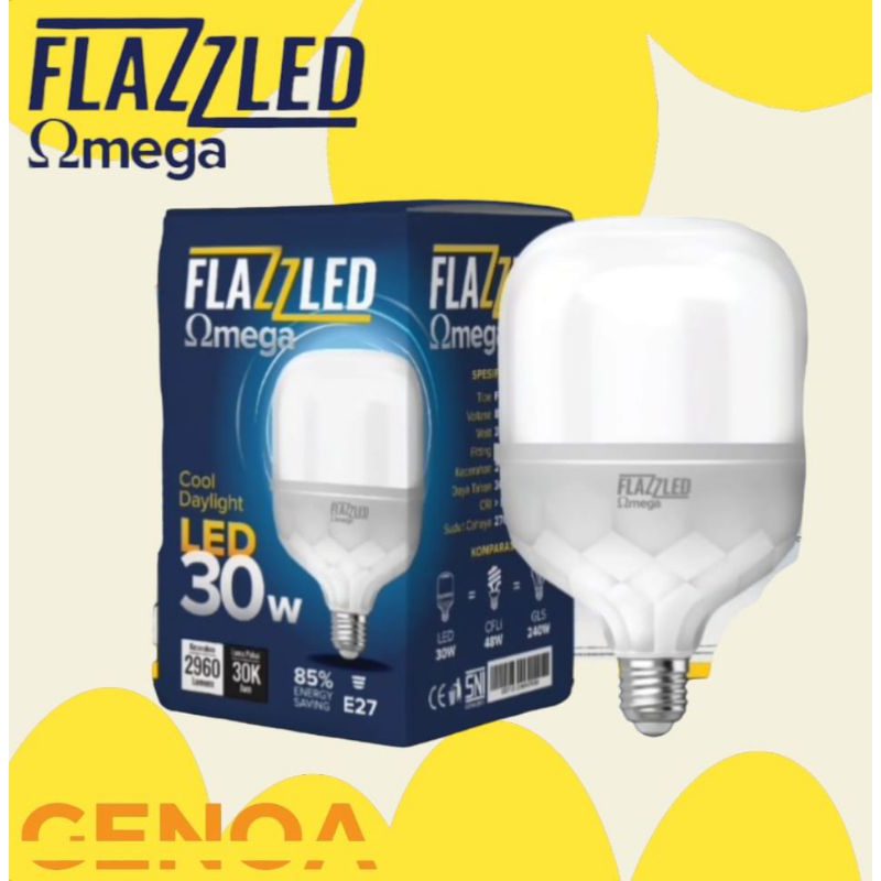 Jual [GROSIRNPER SLOP]LAMPU LED FLAZZLED OMEGA 5 10 15 20 30 40 50W ...
