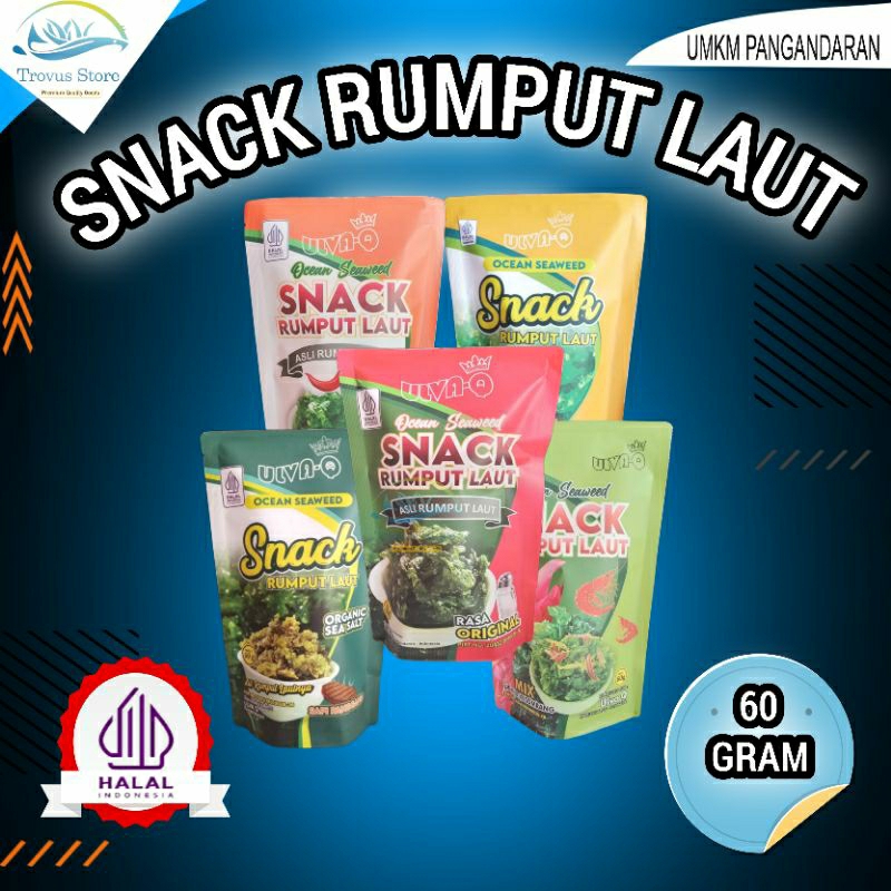 Jual Snack Rumput Laut Renyah Gurih Makanan Ringan Cemilan Oleh-oleh ...