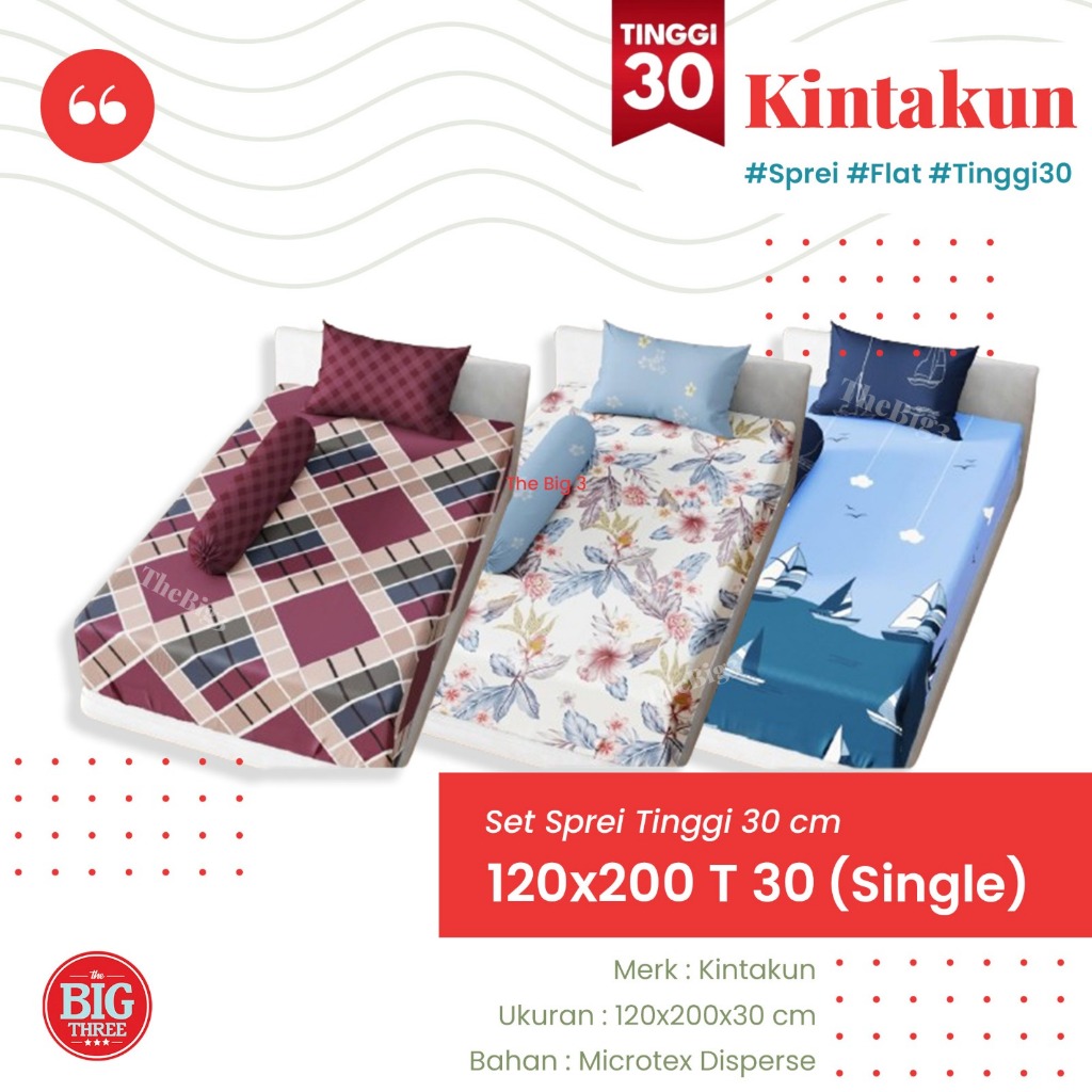 Jual KINTAKUN Tinggi 30 cm Sprei 120x200 Damara Azura Almira Amadea ...