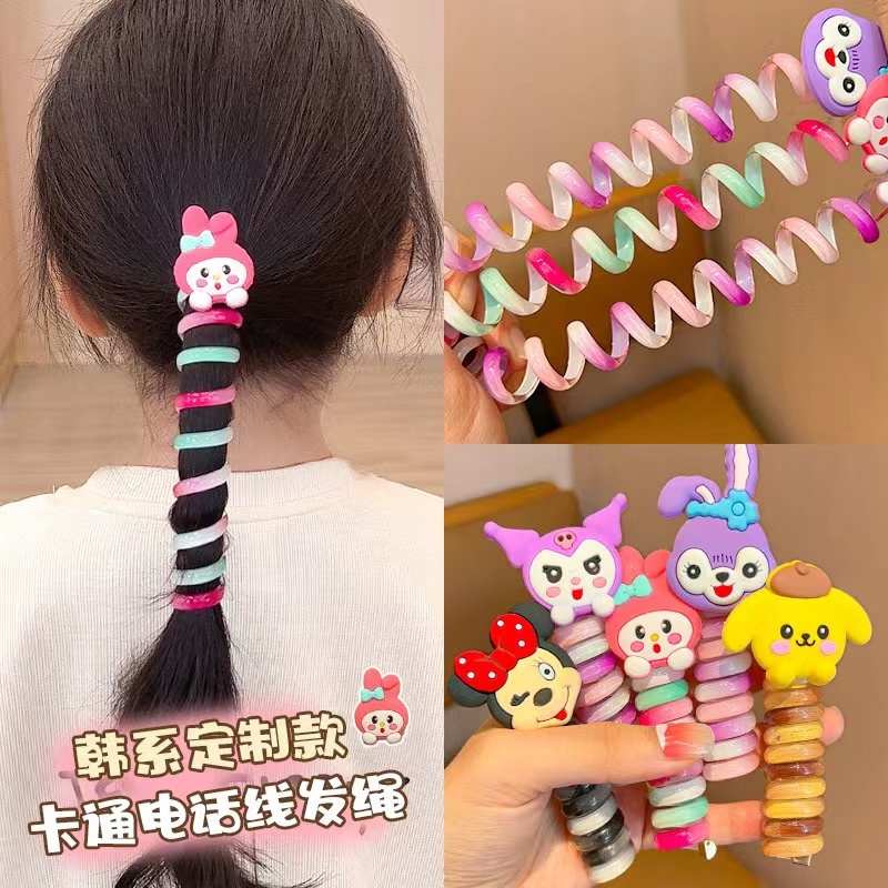 Jual （1/PCS） Ikat Rambut Kepala Karet Anak-anak Bergulir Saluran ...