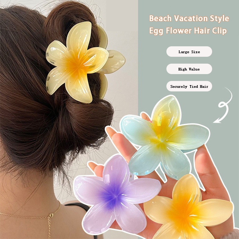 Jual Vary Vase Jepit Rambut Wanita Motif Bunga Kamboja Aksesoris Rambut ...
