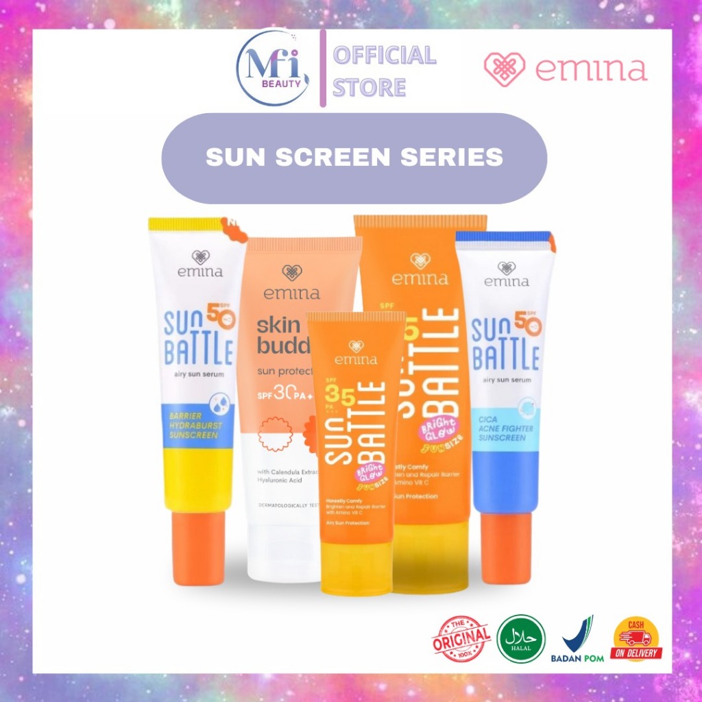 Jual MFI - EMINA SUNSCREEN SERIES | SUN BATTLE SPF 30 PA+++ | SUN ...
