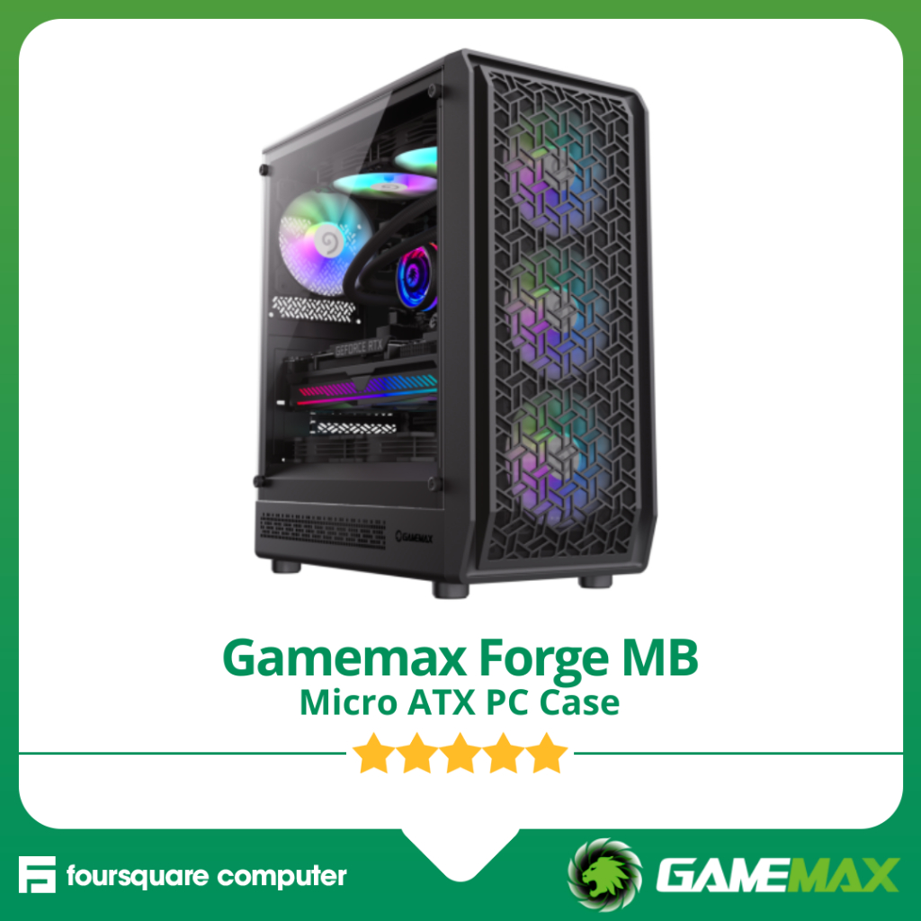 Jual Gamemax Forge MB + 4x ARGB Fan | PC Casing Micro ATX | CPU PC Case ...