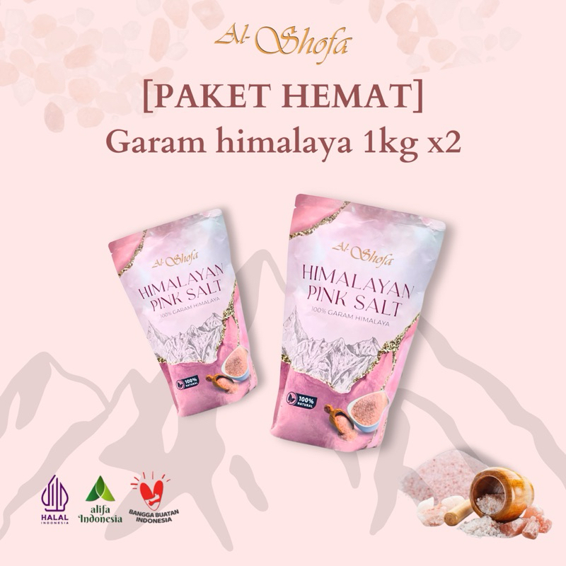 Jual Paket Hemat Garam Himalaya 1kg x 2 | Shopee Indonesia