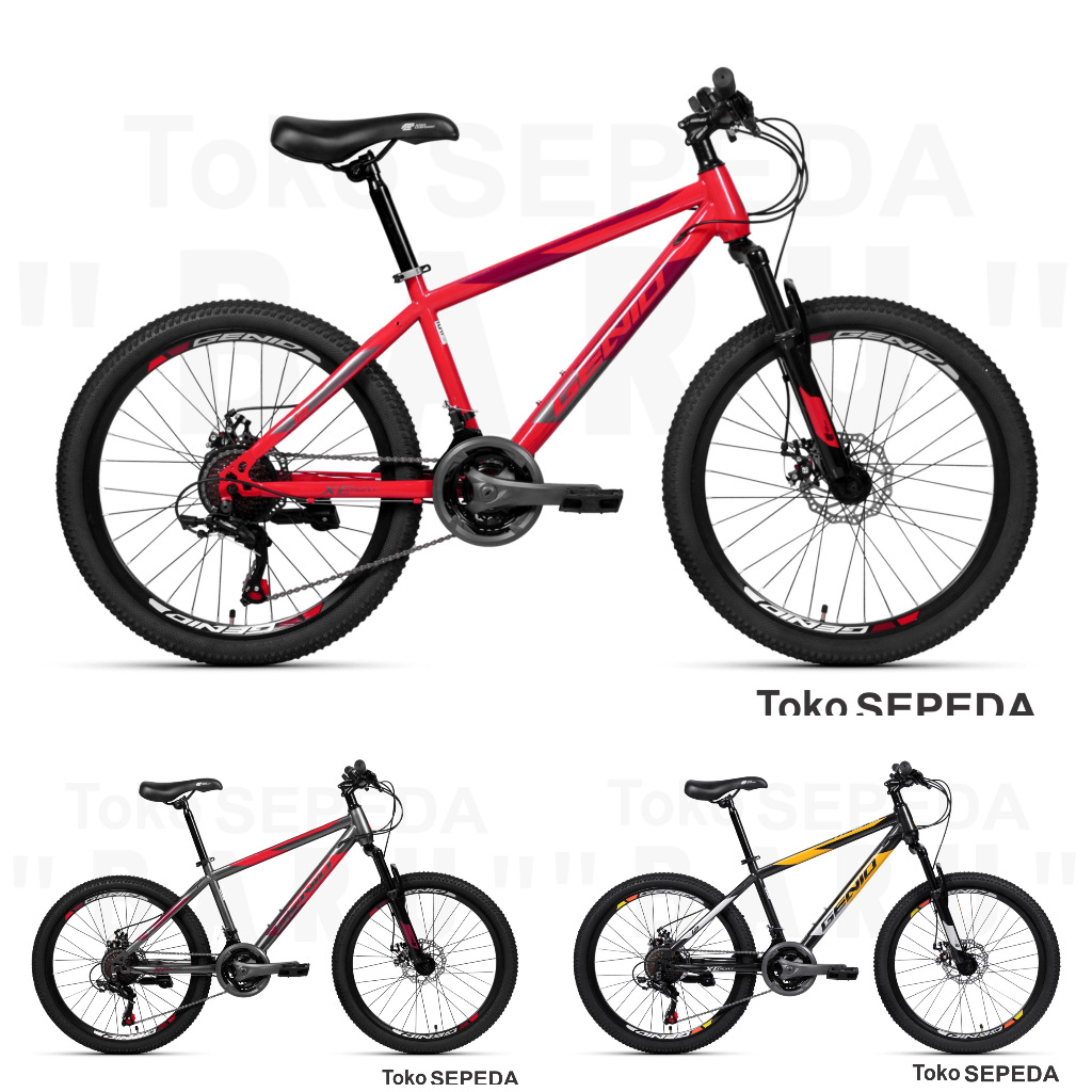 Jual TB - Sepeda MTB GENIO M-341 M-342 Ukuran 24 26 Inch | Shopee Indonesia