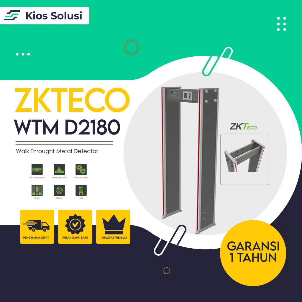 Jual Walk Through Metal Detector ZKTECO | ZK-D2180 | Shopee Indonesia