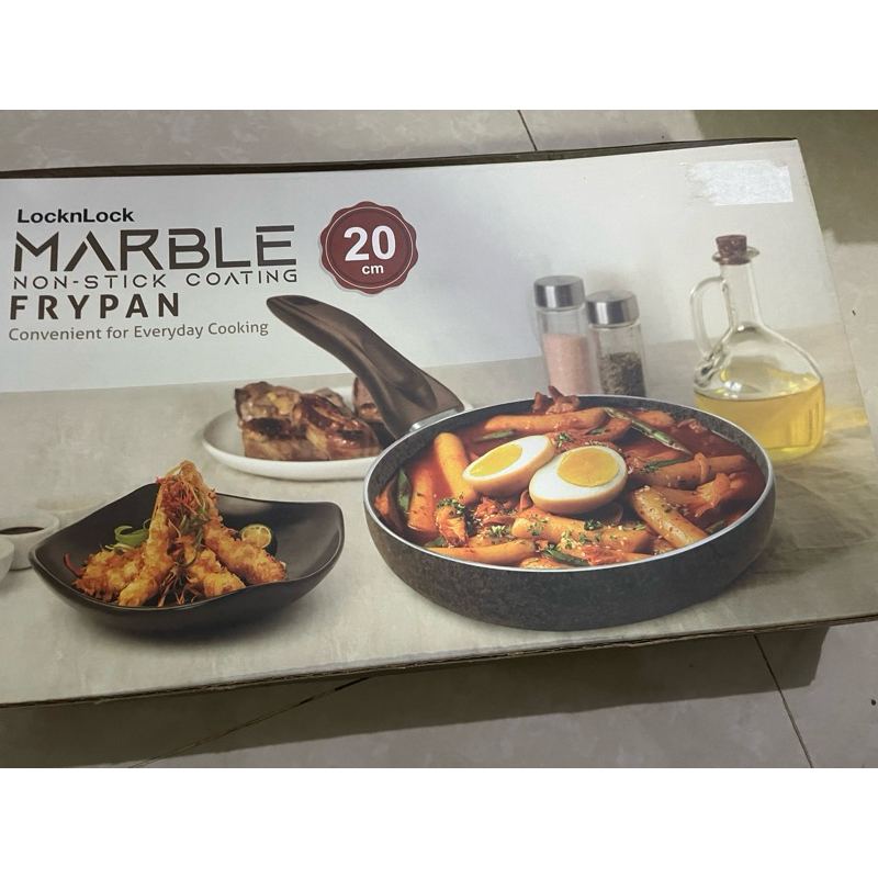 Jual Lock n lock fry pan marble non stick coating 20 cm,termurah ...
