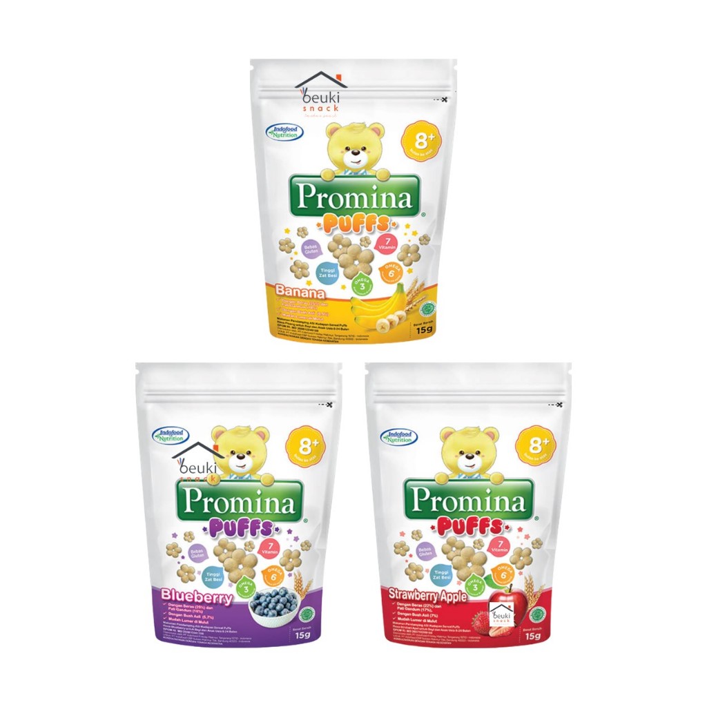 Jual Promina Puffs Snack untuk Bayi 8 Bulan ke Atas Berbagai Varian ...