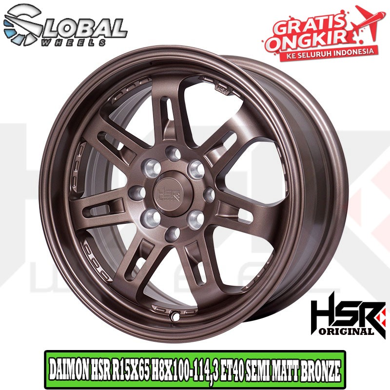 Jual Velg Mobil TE37 HSR Daimon Ring 15 Buat Mobil Brio Jazz Agya Vios ...